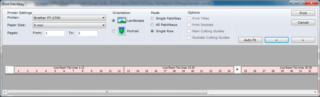 PatchCAD v1.5.9 - Support for Label Printers and More - PatchCAD