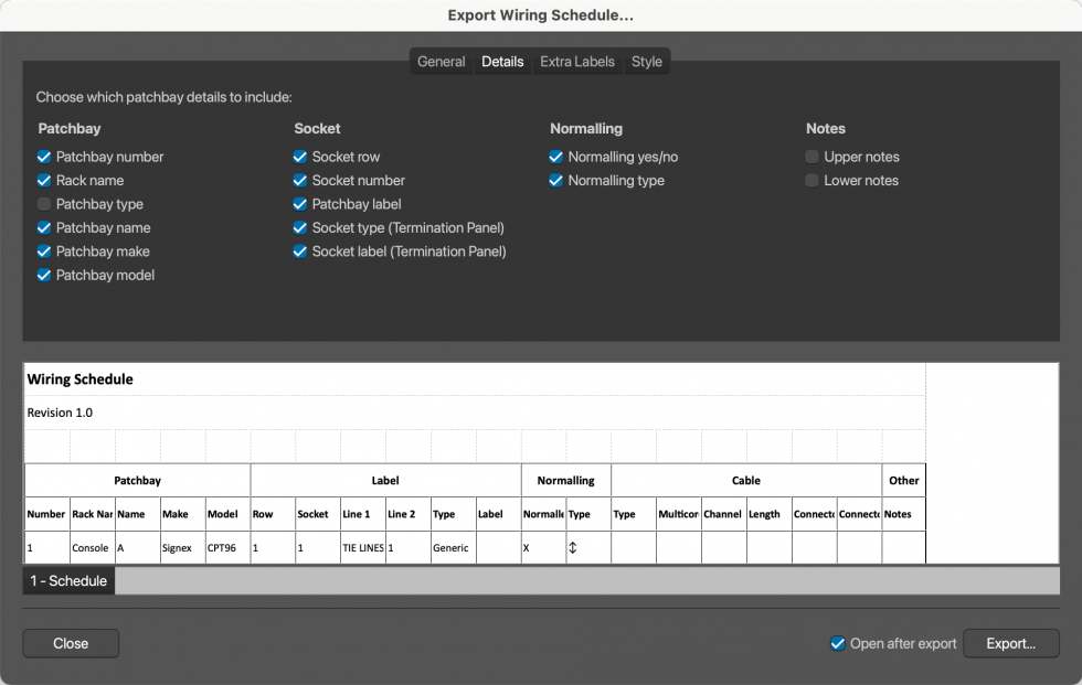 PatchCAD 3 - Patchbay Design and Labelling Software