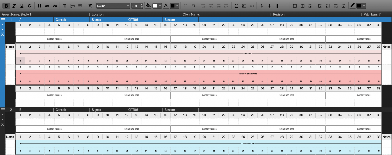 PatchCAD 3 - Patchbay Design and Labelling Software